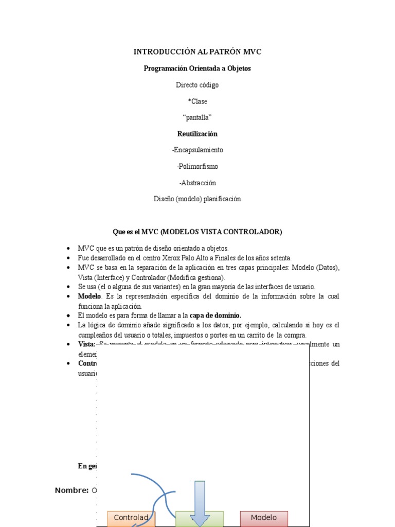 Introducción Al Patrón MVC | PDF | Modelo – Vista – Controlador ... Introducción Al Patrón MVC | PDF | Modelo – Vista – Controlador ...