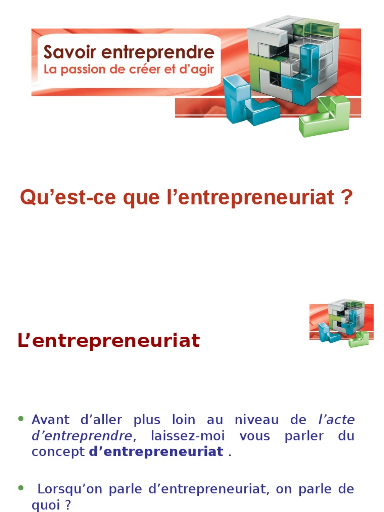L'entrepreneuriat 2013 | PDF | Entrepreneuriat | Business