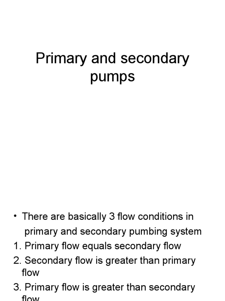 HVAC Primary and Secondary Pumps 8 | PDF | Pump | Valve