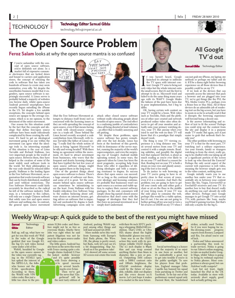 Felix Technology Section 28-05-2010 | PDF | Linux | Android (Operating ...