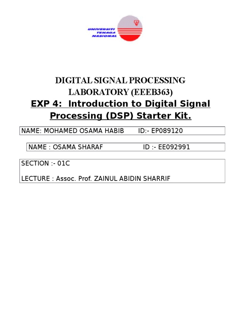 DSP Exp4 | PDF