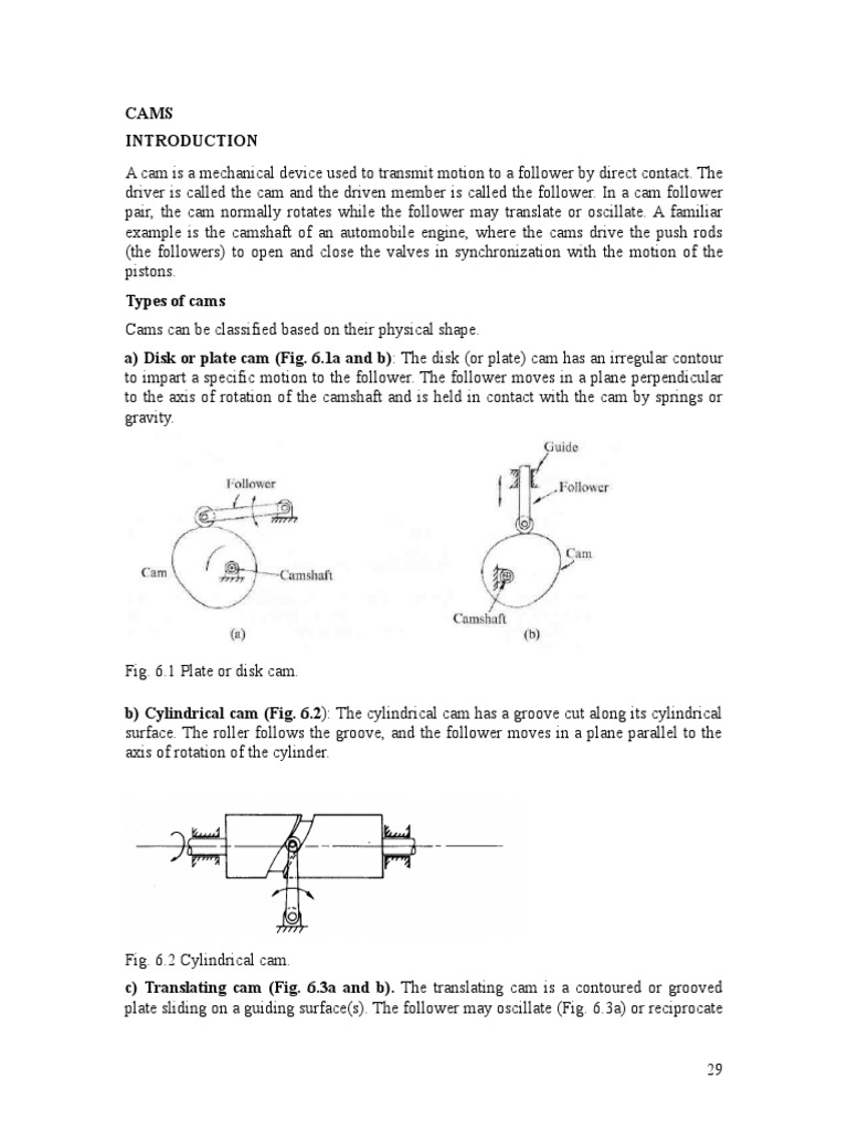 Unit-4 Cams | Download Free PDF | Acceleration | Applied And ...