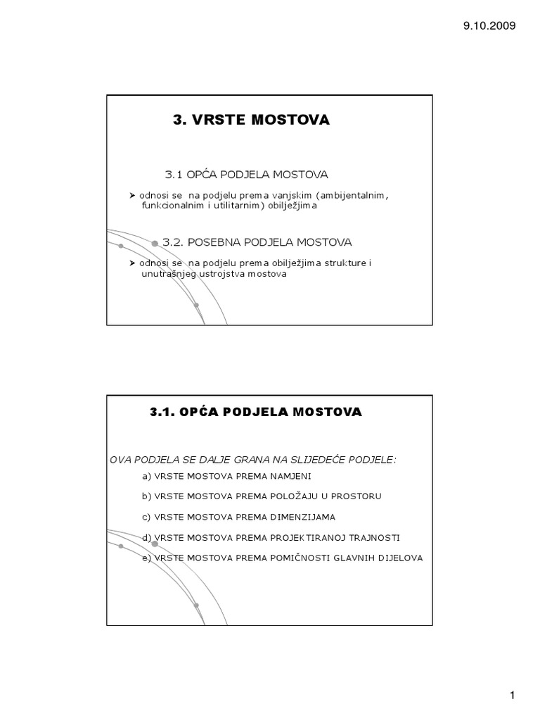02 - Vrste Mostova | PDF
