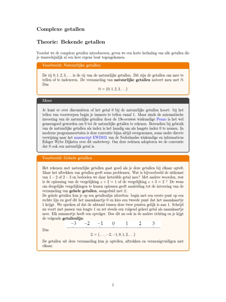 Complexe Getallen | PDF