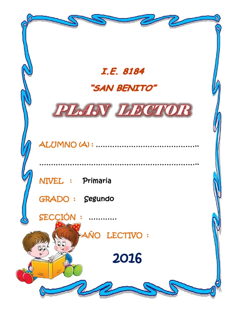 Caratula-De-Plan-Lector 2° | PDF