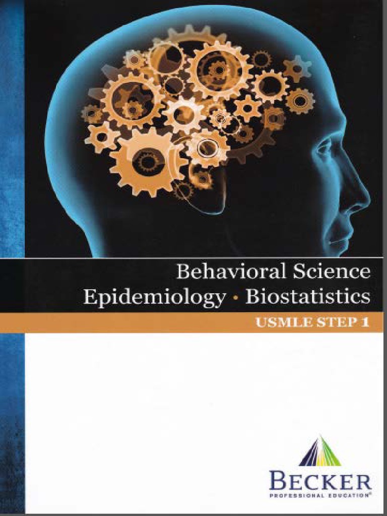 Becker's USMLE Step 1 - Lecture NotesBehavioral Science, Epidemiology ...