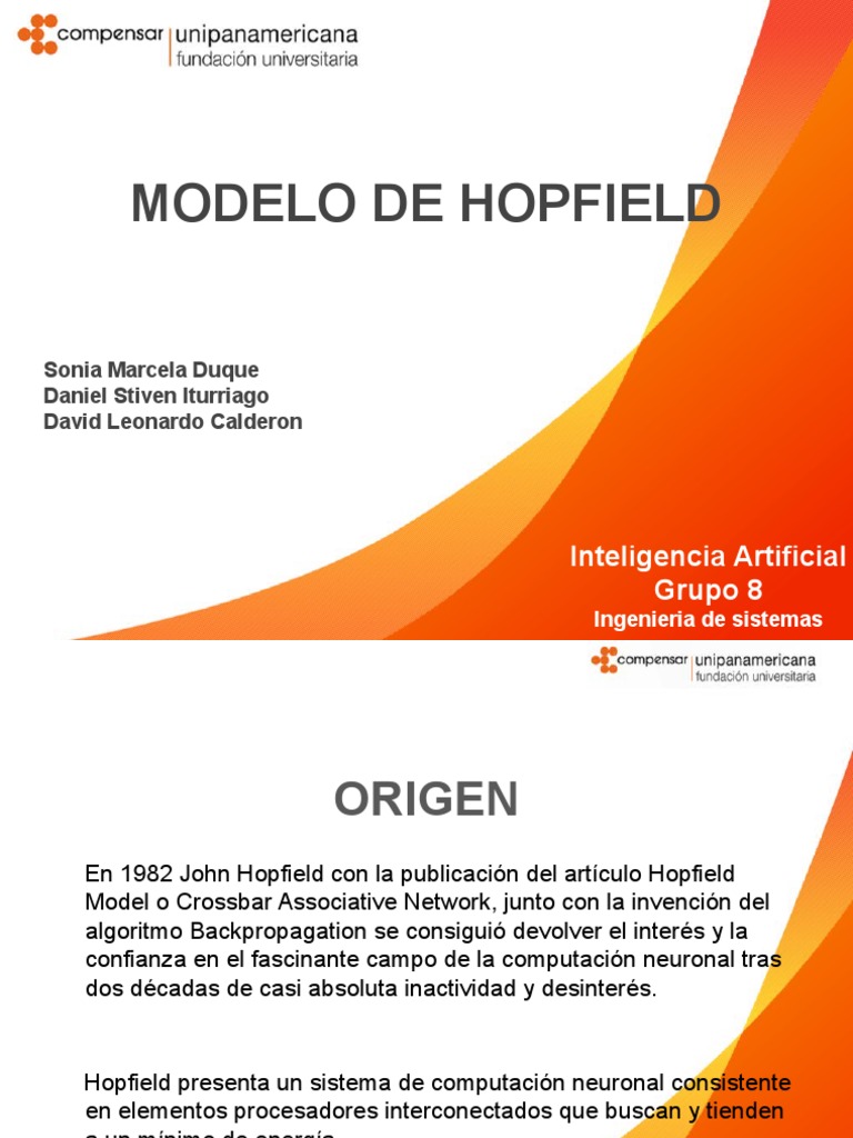 Red Hopfield (Editado) | PDF | Neurona | Sinapsis