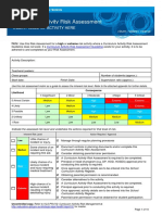 Cara Generic Template | PDF | Risk Assessment | Risk