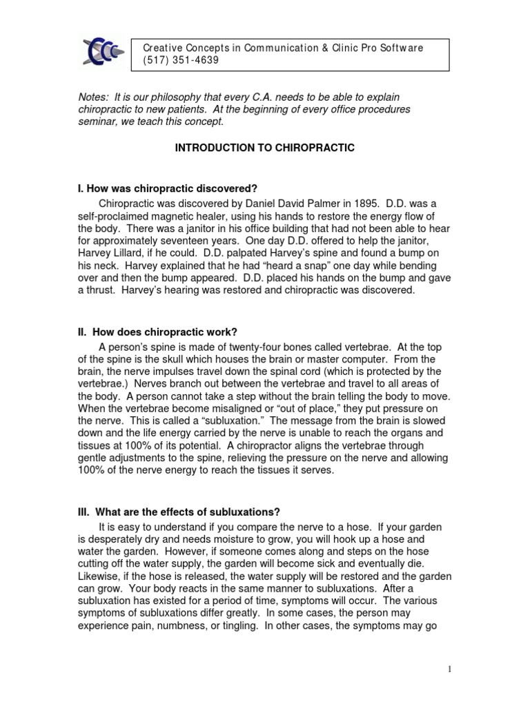 Understanding Chiropractic Basics | PDF | Chiropractic | Medicine
