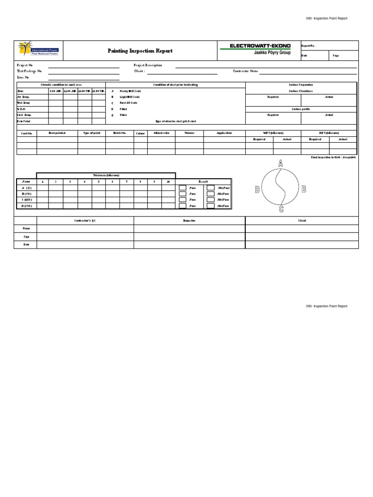 050 - Inspection Paint Report | PDF