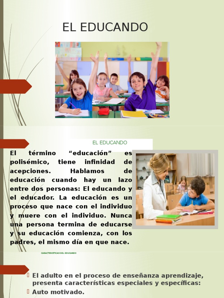 El Educando | Descargar gratis PDF | Adultos | Aprendizaje