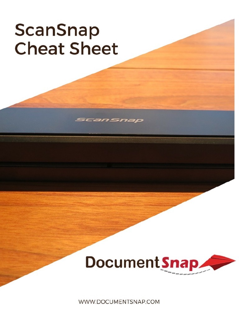 Document Snap Scansnap Cheat Sheet | PDF | Image Scanner | Application ...