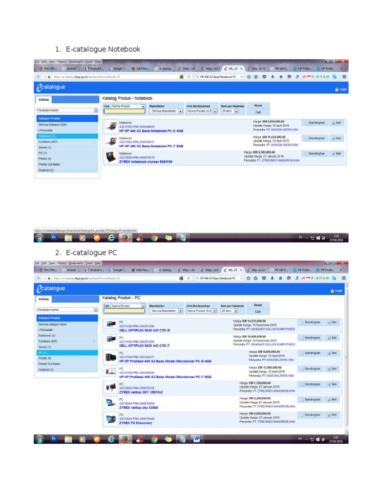E-Catalogue Notebook | PDF