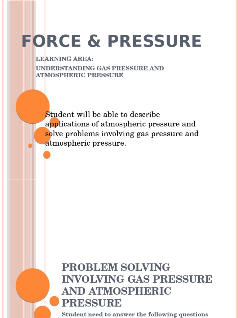 Force & Pressure | PDF