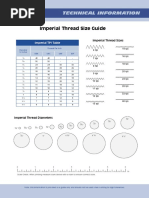 Imperial Thread Size Guide: Technical Information | PDF
