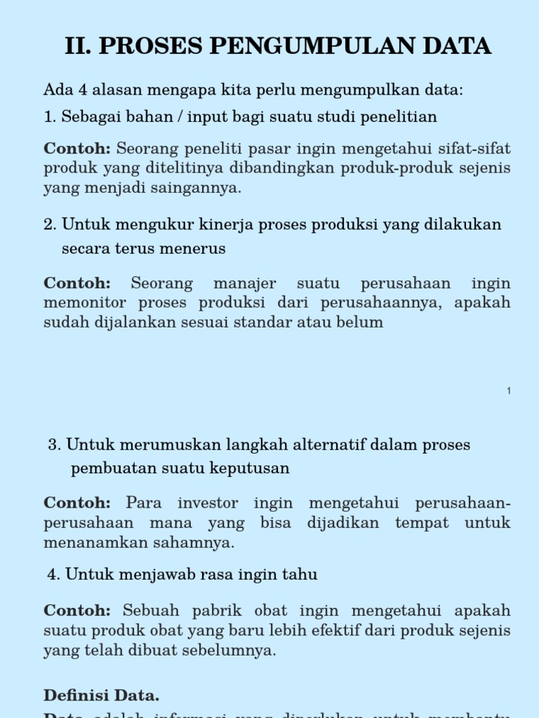 Proses Pengumpulan Data | PDF
