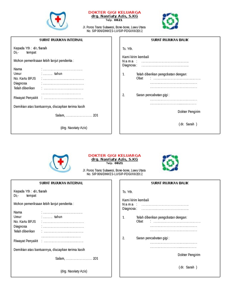 Surat Rujukan Internal | PDF