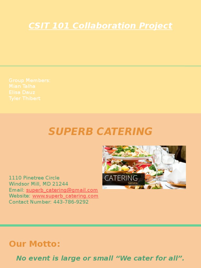 CSIT 101 Collaboration Project: Group Members: Mian Talha Elisa Dauz Tyler Thibert | PDF
