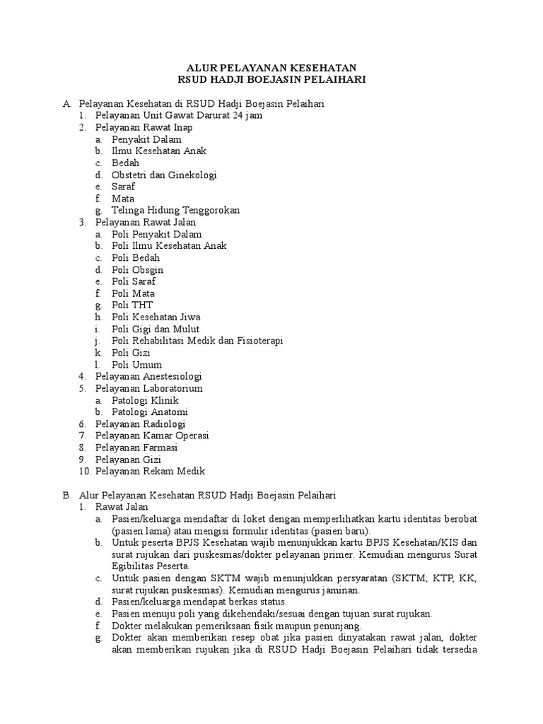 Alur Pelayanan Kesehatan Pdf