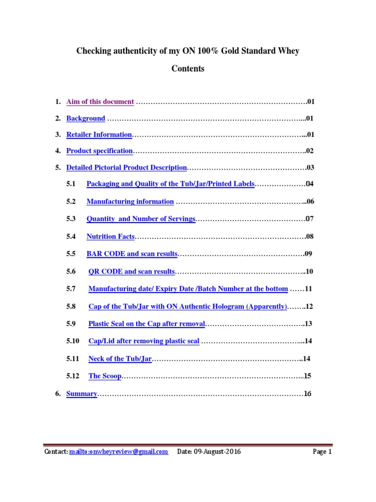 Verifying ON Whey Protein Authenticity | PDF | Qr Code | Barcode