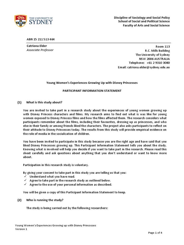 Participant Information Form PDF