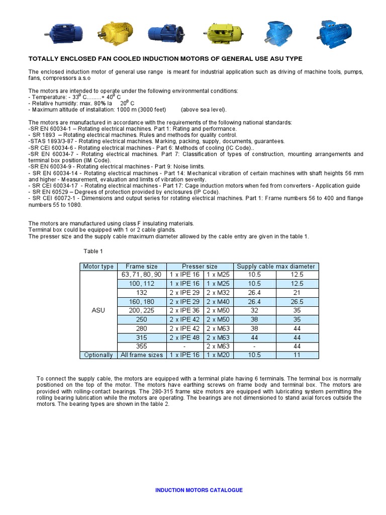 Three-Phase Induction Motors | PDF | Electric Motor | Mains Electricity