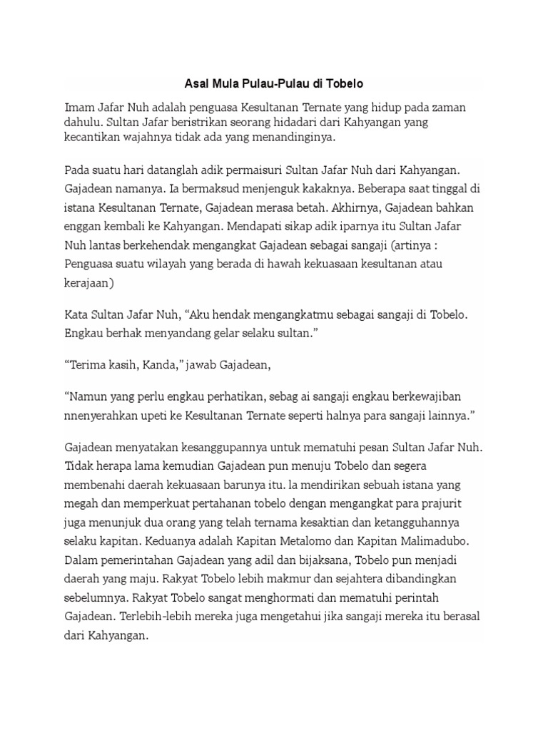 Asal Mula Pulau | PDF