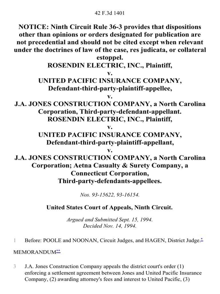 United States Court of Appeals, Ninth Circuit | PDF | Surety Bond ...