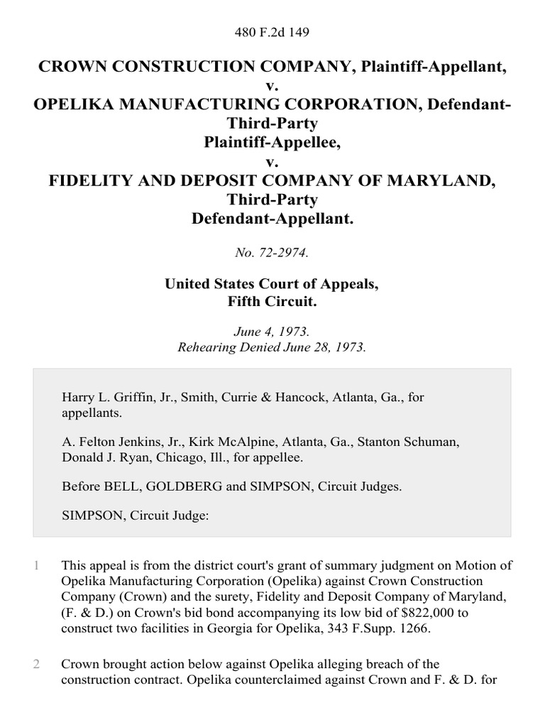 United States Court of Appeals, Fifth Circuit | PDF | Common Law ...