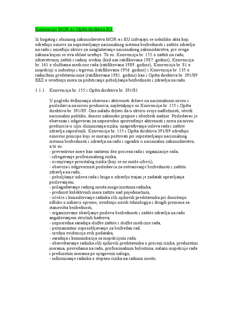 Skripta Za Polaganje Strucnog Ispita Za Lice Za Bezbednost I Zdravlje Na Radu | PDF