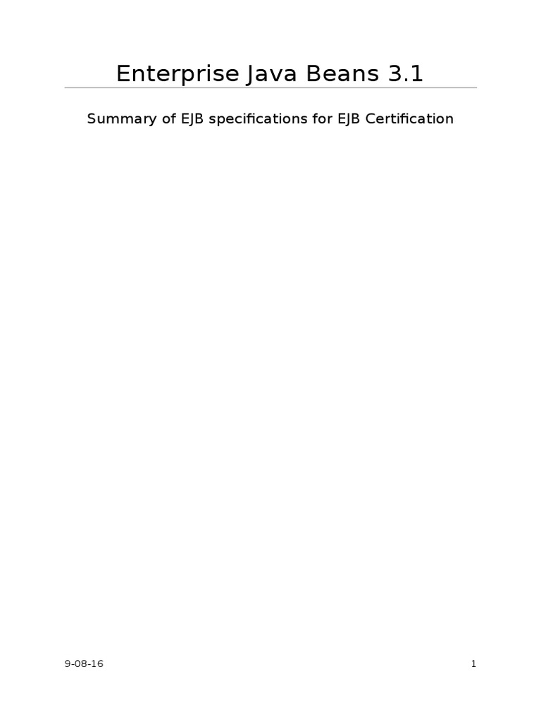 Enterprise Java Beans 3 | PDF | Enterprise Java Beans | Software ... Enterprise Java Beans 3 | PDF | Enterprise Java Beans | Software ...