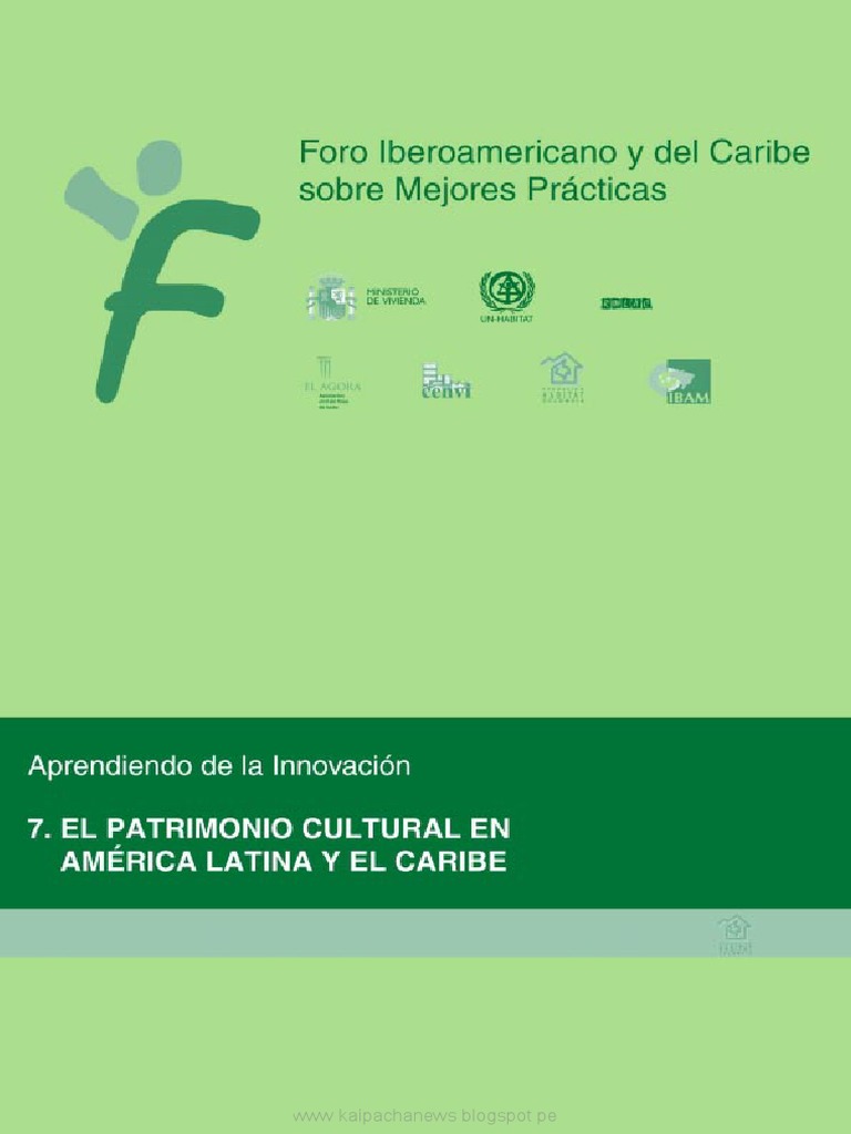 El Patrimonio Cultural en América Latina y El Caribe | PDF | Equador ...