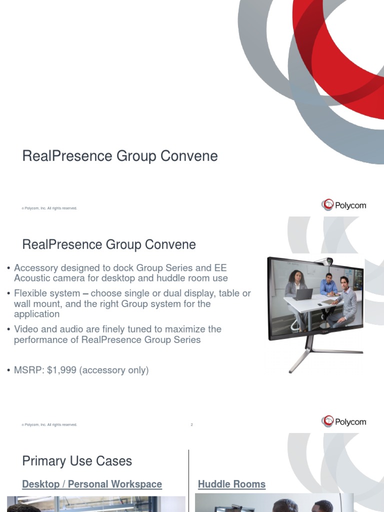 Realpresence Group Convene Customer Presentation Enus | PDF