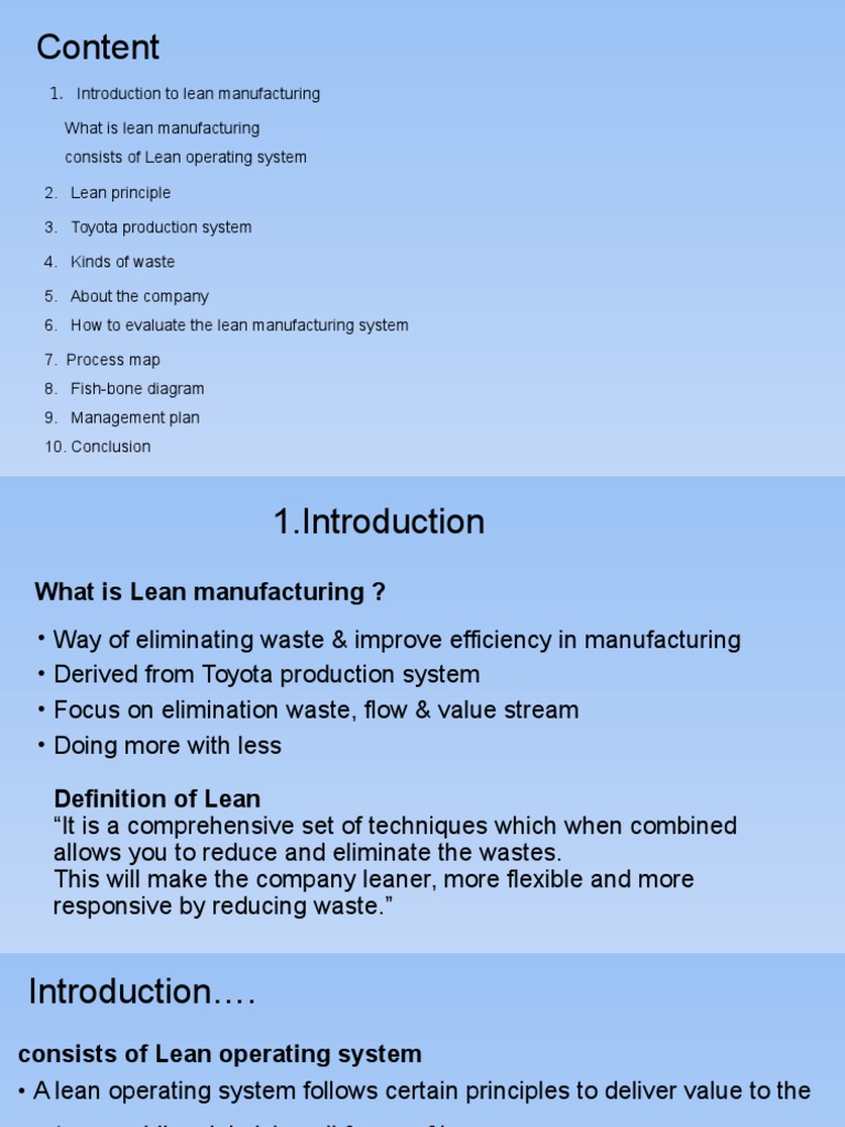 Lean Principle | PDF | Lean Manufacturing | Industries