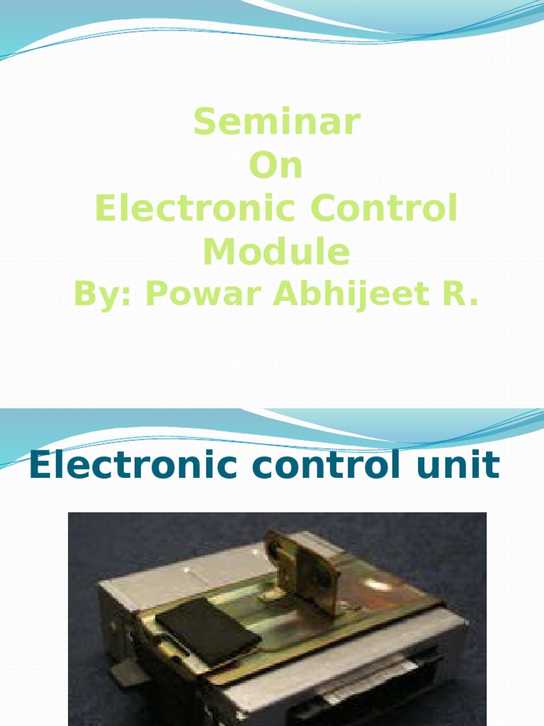 An In-Depth Look at Electronic Control Modules: Their Functions ...