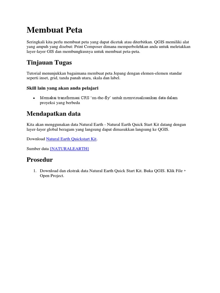 Membuat Peta PDF | PDF | Teknologi & Rekayasa