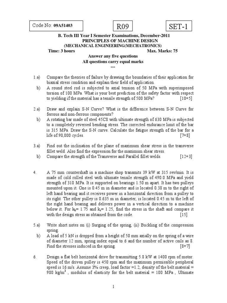 PMD Model | PDF | Belt (Mechanical) | Strength Of Materials