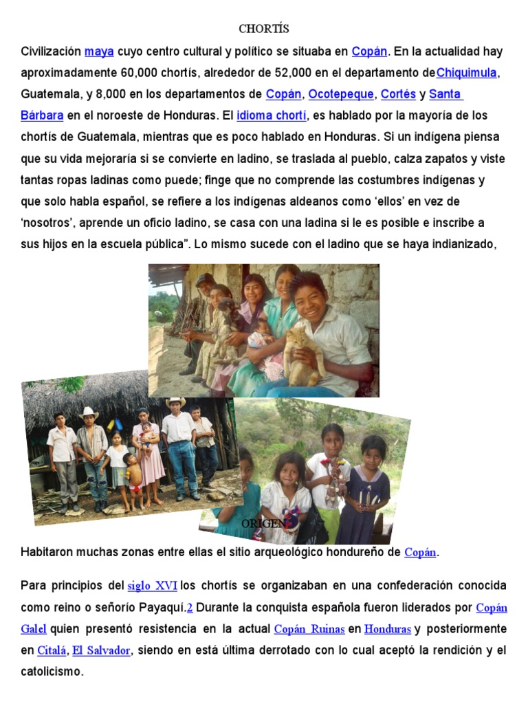 La civilización Chortí: Origen, ubicación, organización social ...