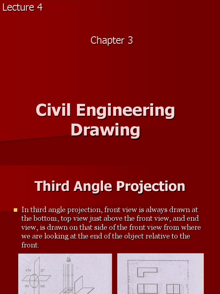 Civil Engineering Drawing Lect 4 PDF | PDF | Line (Geometry) | Dimension