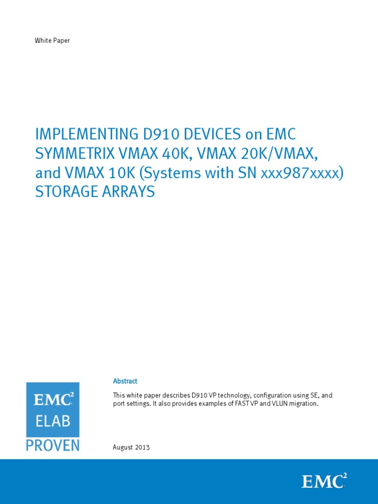 Collateral Software White-Paper H11059-Emc-D910-Wp PDF | PDF ...