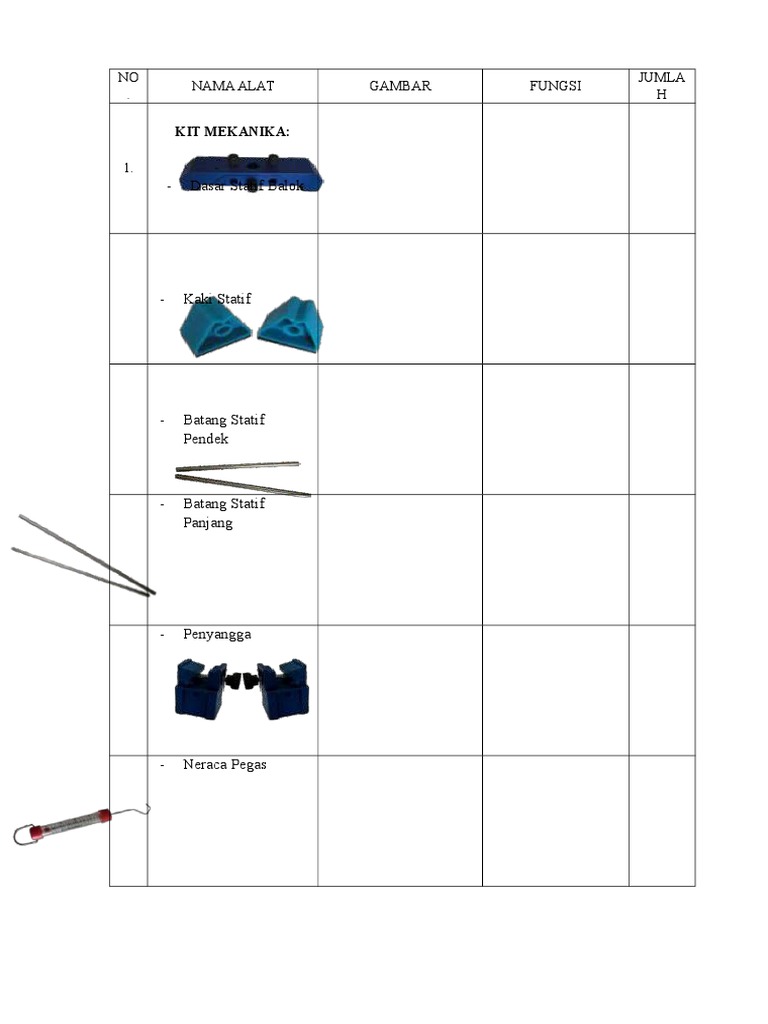 Dasar Statif Balok: Kit Mekanika | PDF