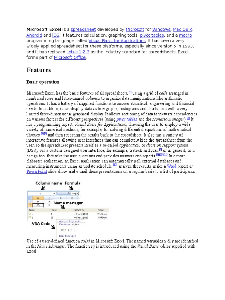 Microsoft Excel Is A Spreadsheet Developed by Microsoft For Windows ...
