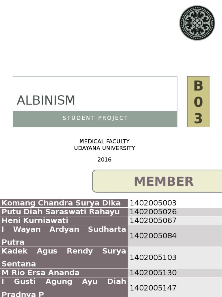 Albinism Presentation | PDF | Biology | Genetics