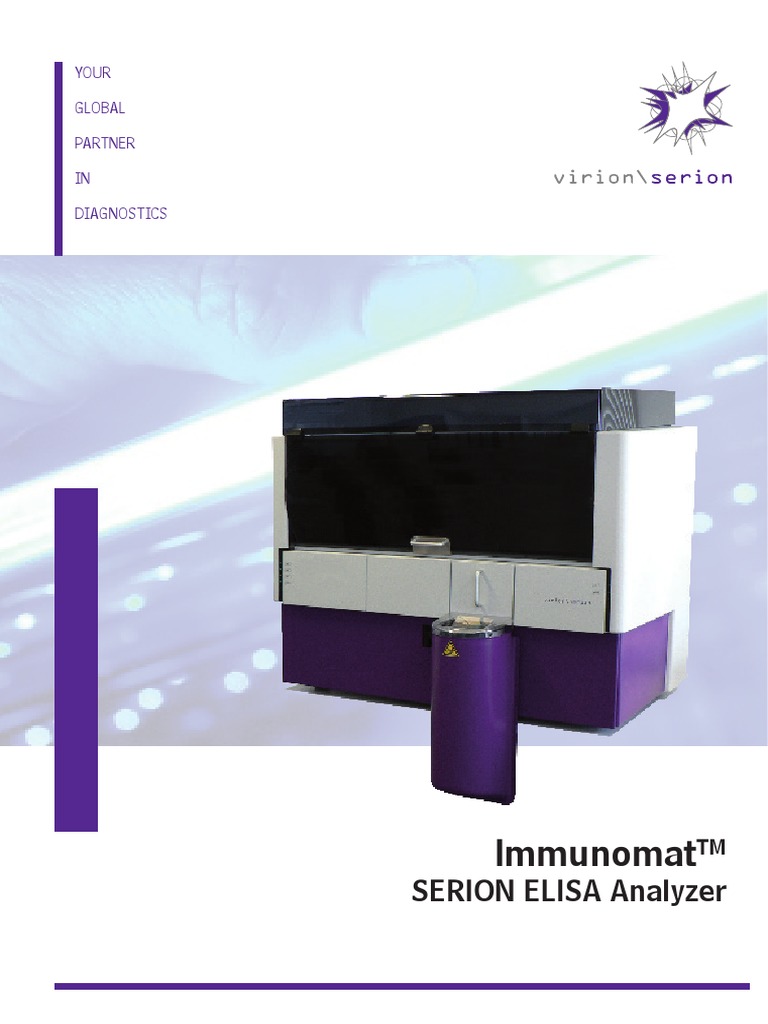Immunomat™ ELISA Analyzer Overview | PDF | Microtiter Plate | Elisa