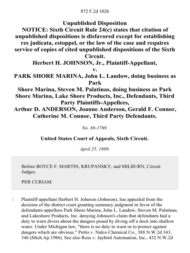 Legal Ruling on Duty to Warn | PDF