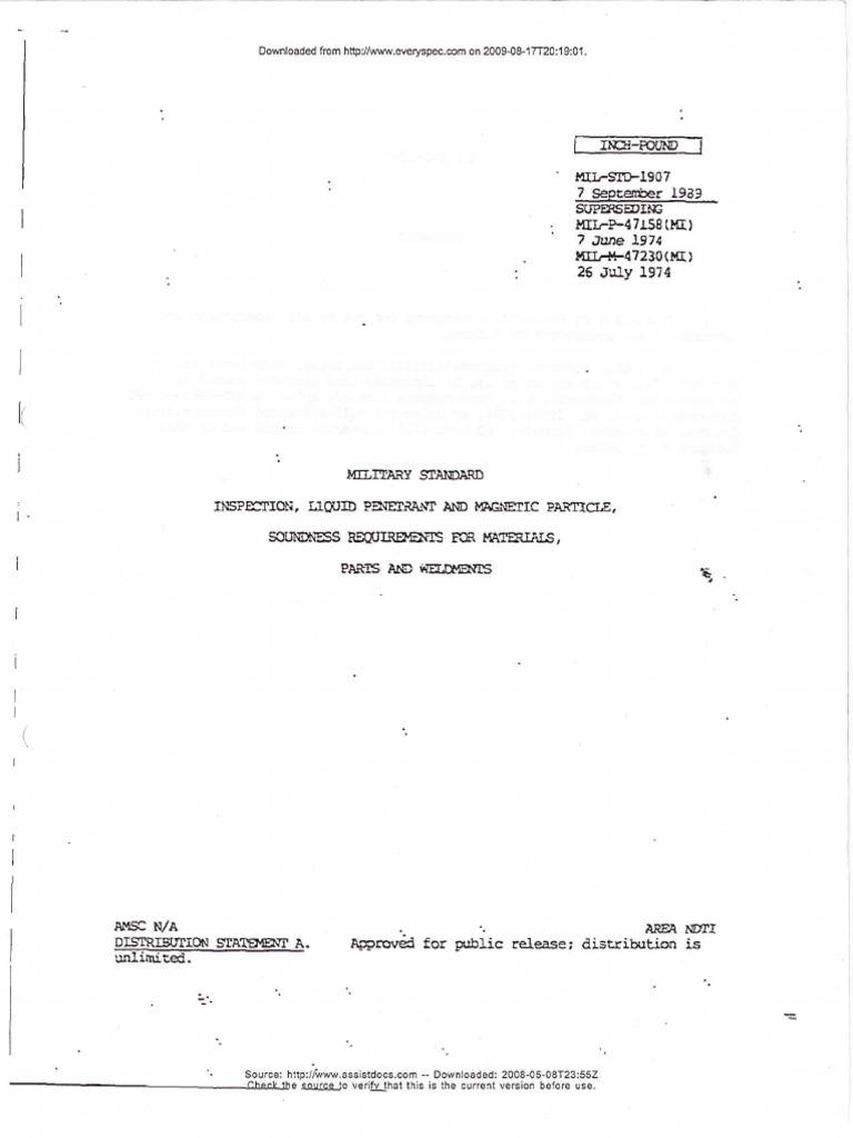 Mil STD 1907 | PDF