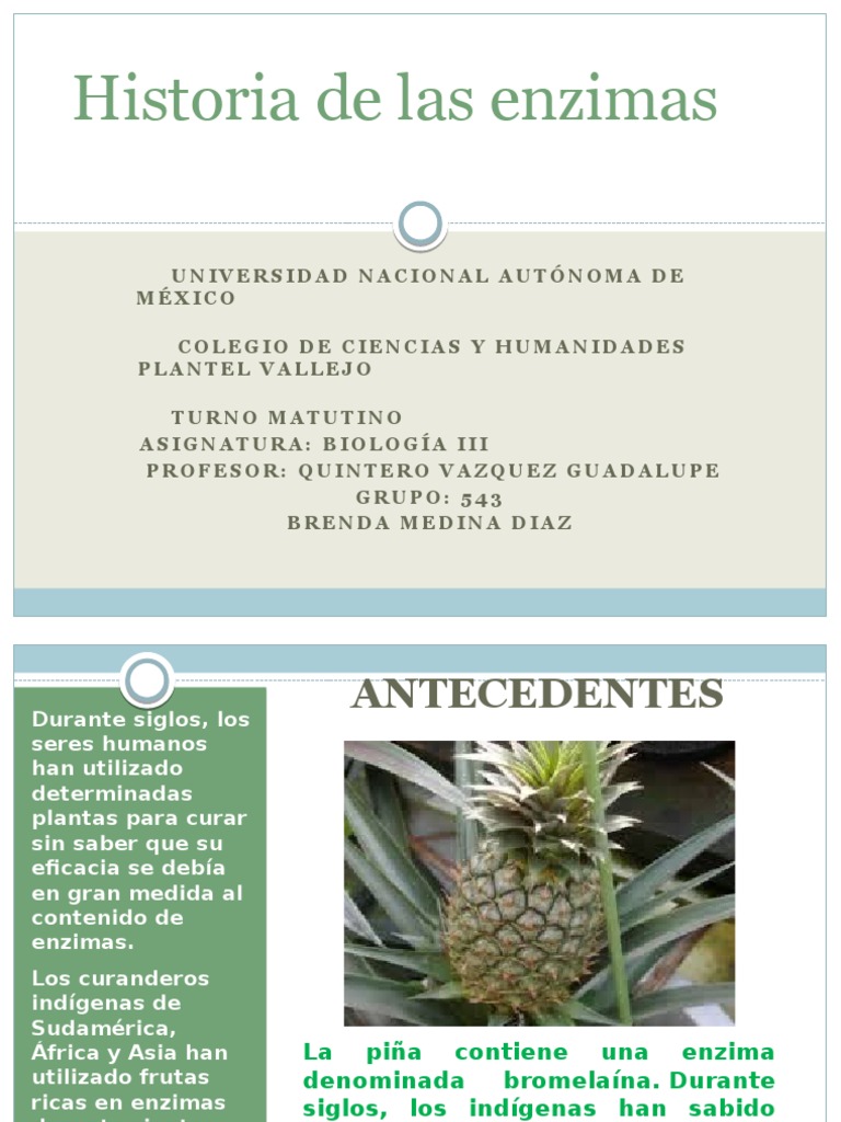 Historia de Las Enzimas | PDF | Enzima | Cáncer