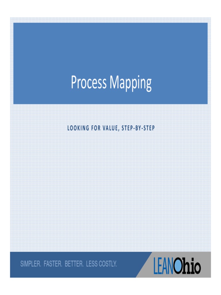Process Mapping: Looking For Value, Step by Step | PDF | Map | Cognition