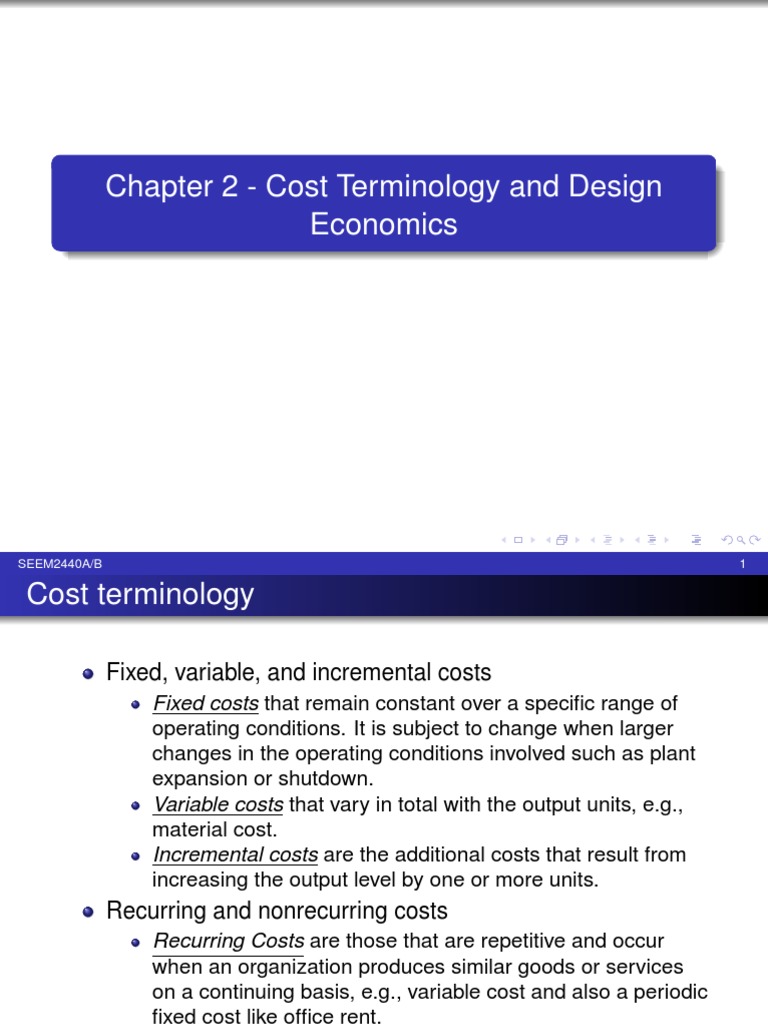 Mine Economics PDF | PDF | Cost | Demand