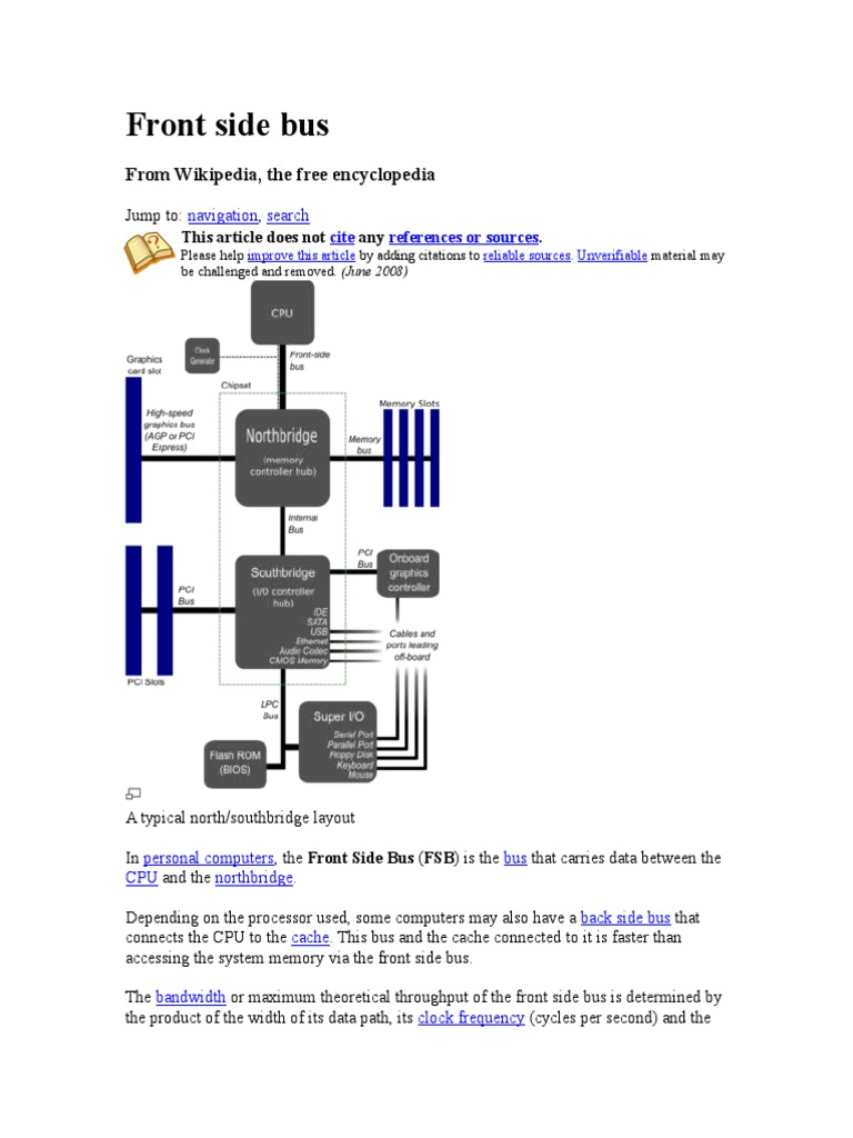 Front Side Bus | PDF | Electronics | Electronic Engineering
